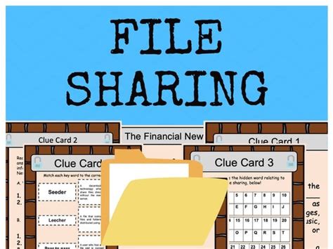 File Sharing Escape Room Teaching Resources