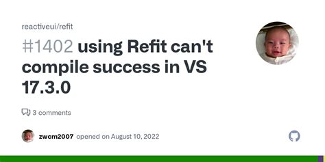 Using Refit Can T Compile Success In Vs Issue Reactiveui Refit Github