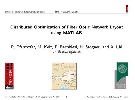 Pdf Distributed Optimization Of Fiber Optic Network Layout Uhl