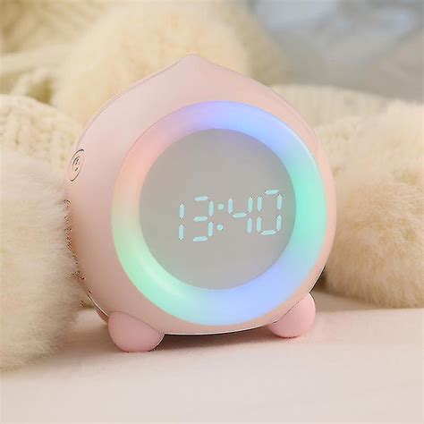 Smart Alarm Clock Led Colorful Wake Up Light Digital Clock Nap Timer