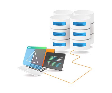 Security Warning On Database 28583270 Vector Art At Vecteezy