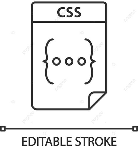 Css File Linear Icon Design Linear Cascading Vector Design Linear Cascading PNG And Vector