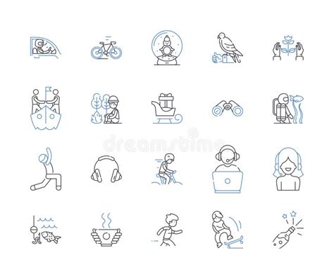 Cybersecurity Line Icons Collection Encryption Malware Firewall