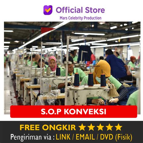 Jual SOP Konveksi Baju Produksi Jahit Garment Costing Job Desc Desk HRD Quality Control