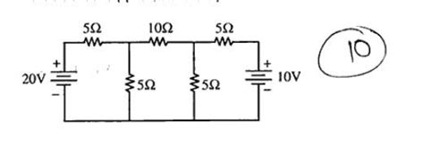 Solved Find The Value Of Current In 10Ω Resistance For The