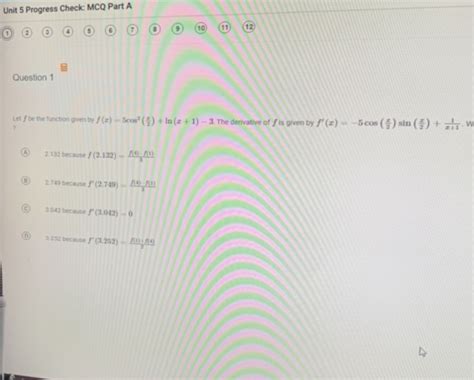 Unit 5 Progress Check MCQ Part A 1 2 2 3 4 5 StudyX