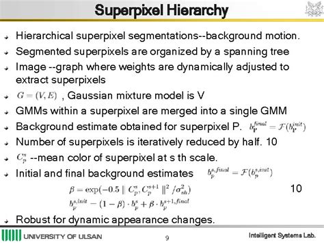 Spatiotemporal Gmm For Background Subtraction With Superpixel Hierarchy