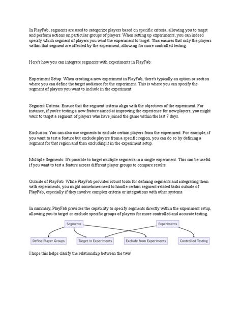 How To Use Playfab Segments And Treatments Pdf