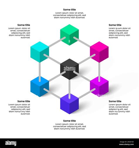 Infographic Template With 6 Options Or Steps 3d Cube Can Be Used For Workflow Layout Diagram