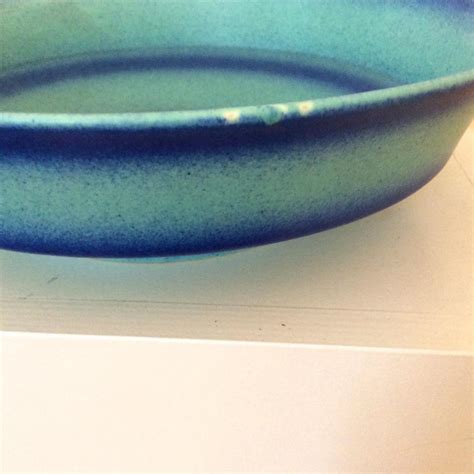 Bauhaus Large Blue Ceramic By Grete Heymann Loebenstein Marks Circa