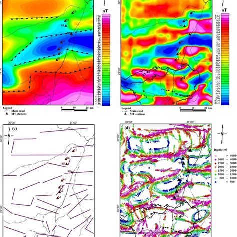 A The Low Pass Filtered Regional Magnetic Map B The High Pass Filtered