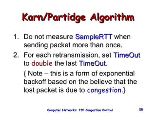TCP Congestion Control PPT