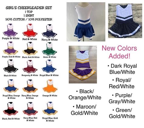 Cheerleading Outfits 2 Piece Top And Skirt Fast Shipping Etsy