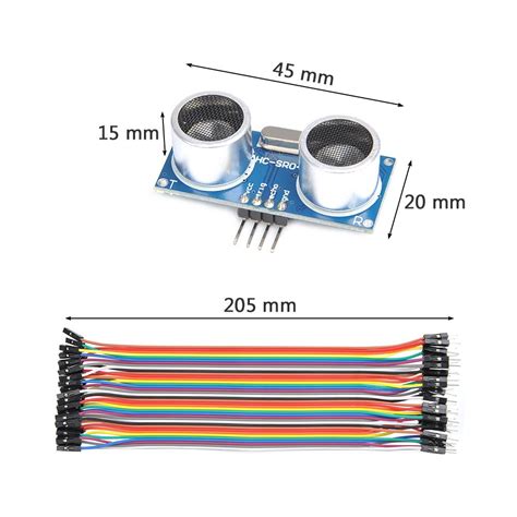 QLOUNI HC SR Ultrasonic Sensor Ultrasonic Distance Sensor For Arduino UNO MEGA Raspberry