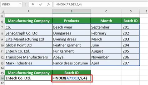 Index Function In Excel Comprehensive Guide EDUCBA