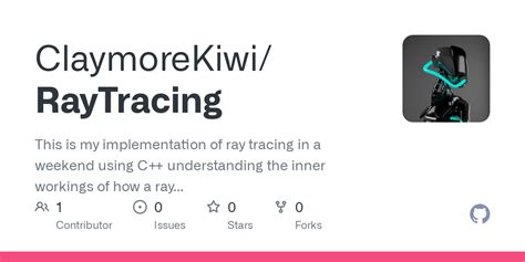 Github Claymorekiwiraytracing This Is My Implementation Of Ray Tracing In A Weekend Using