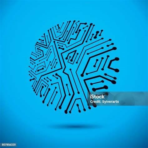 미래 계획 라운드 자동 제어 벡터 마더보드 그림 디지털 요소 회로 보드입니다 0명에 대한 스톡 벡터 아트 및 기타 이미지 0명 3차원 형태 Cpu Istock