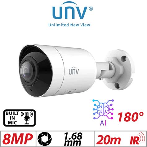 MP Uniview Wide Angle Bullet Network Camera HD Intelligent IR Deep