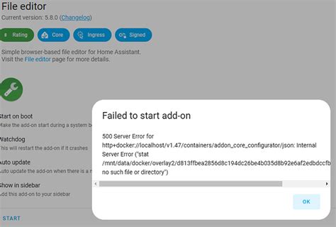 Failed To Reload Configuration Installation Home Assistant Community