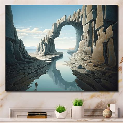 Designart River Of Dreams Surreal Exploration I Landscapes Wall Art