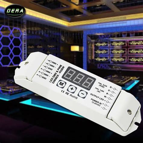 DMX512 Decoder LED RGB W Strip Decoder RGBW 4ch DMX Decoder In RGB Controlers From Lights
