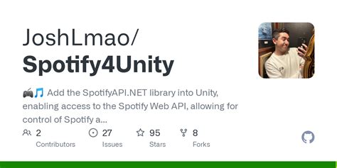 GitHub JoshLmao Spotify4Unity Add The SpotifyAPI NET Library Into