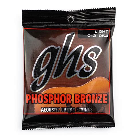 Ghs Phosphor Bronze 12 54 Acoustic Guitar Strings Light Strings Direct