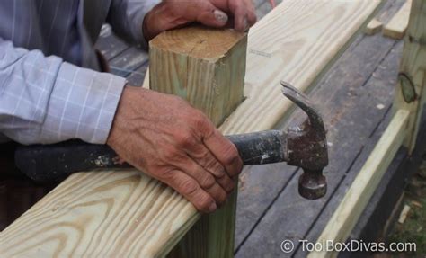 How To Easily Build And Install Deck Railing ToolBox Divas Custom Deck Railing Wire Deck