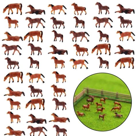 Mod Le De Train Am Nagement Paysager Chelle N Pi Ces Chevaux Peints Coul Eur Picclick Fr