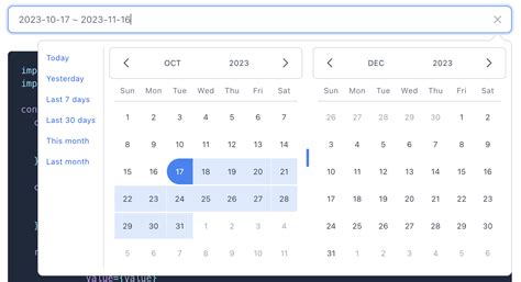 Last 30 Days Shortcut Does Not Show Consecutive Months Issue 216