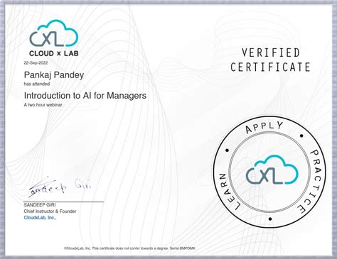 Cloudxlab Certificate