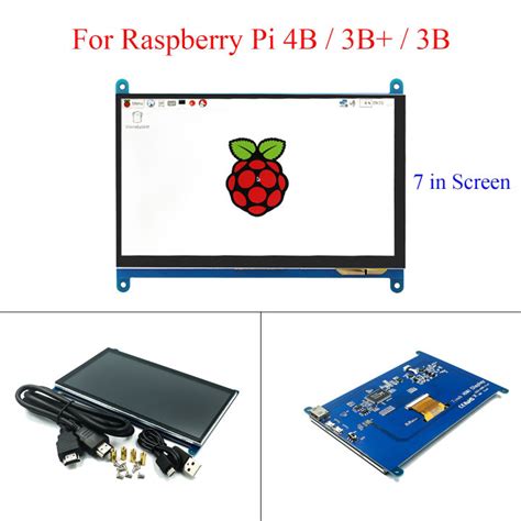 7 Inch Touch Screen 1024 600 Hdmi Display Tft Ips Lcd Touchscreen For Raspberry Pi 4 Model B