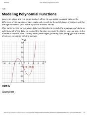Unit Activity Polynomial Functions And Complex Solutions Modeling