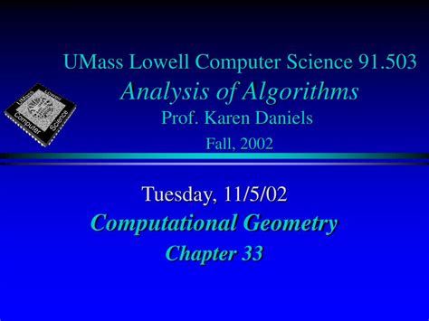 Ppt Umass Lowell Computer Science 91503 Analysis Of Algorithms Prof