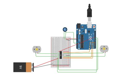Circuit Design 2 Dc Motor Control With Potentiometer Tinkercad
