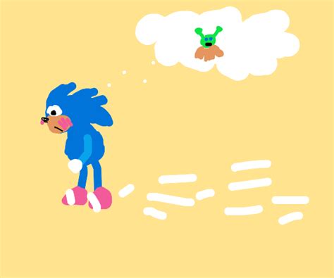 Sonic Seductively Stares Into Your Eyes Drawception