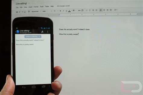 Google Docs For Android Receives Update Real Time Updating With