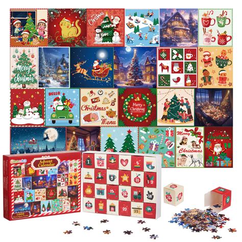advent calendar 2024 christmas jigsaw puzzle 24 days 1000 pieces