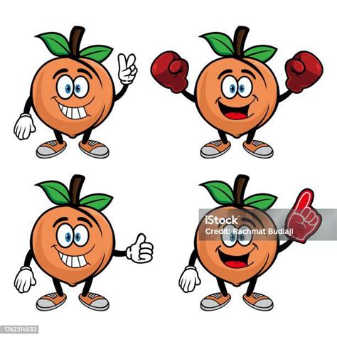 컬렉션 귀여운 웃는 복숭아 만화 캐릭터 세트입니다 흰색 배경에 고립된 벡터 그림 0명에 대한 스톡 벡터 아트 및 기타 이미지 0명 개체 그룹 건강한 생활방식 Istock