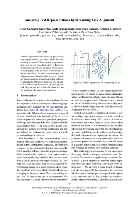 Pdf Analyzing Text Representations By Measuring Task Alignment