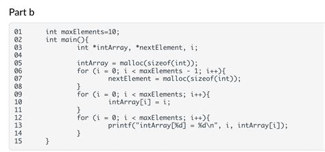 Solved Part B Int Maxelements Int Main Int Chegg