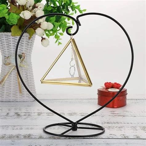 Glass And Brass Jewelry Ring Display Holder Triangular Pyramid At Rs