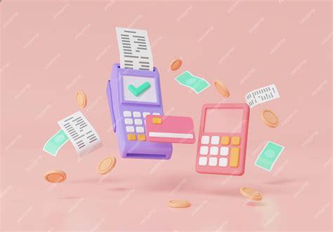 Premium Photo Pos Terminal And Calculator Payment Concept Payment Machine Electronic Bill