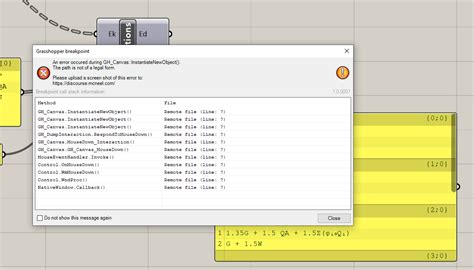 Grasshopper Beaver Component Error Grasshopper Mcneel Forum