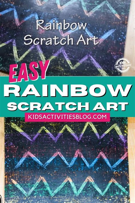 How To Make Easy Rainbow Scratch Art [video] [video] Scratch Art Easy Art Projects Fun Arts