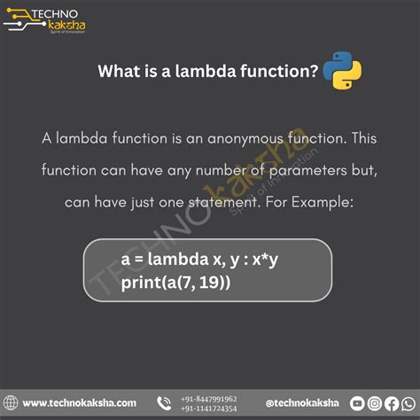 Python Pythonprogramming Lambda Function Training Programming