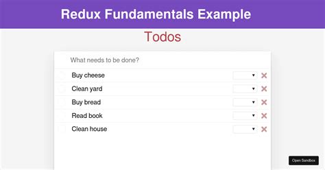 Redux Examples Codesandbox