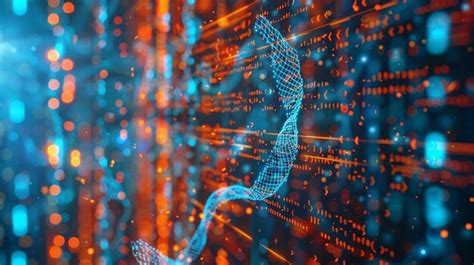 Premium Photo Biotechnology Concept With Dna And Protein Sequences