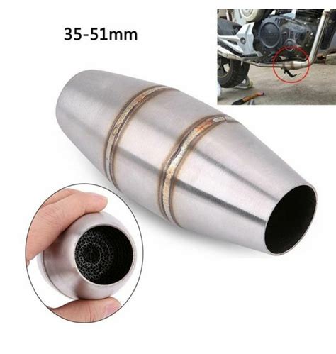 일반 오토바이 배기 파이프 후면 압력 팩 대형 변위 촉매 확장 챔버 수정 머플러 플러그 Crf용 티몬