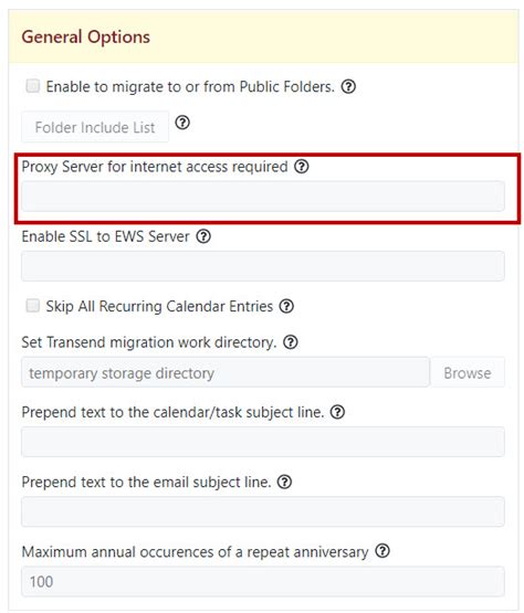 Proxy Access Transend